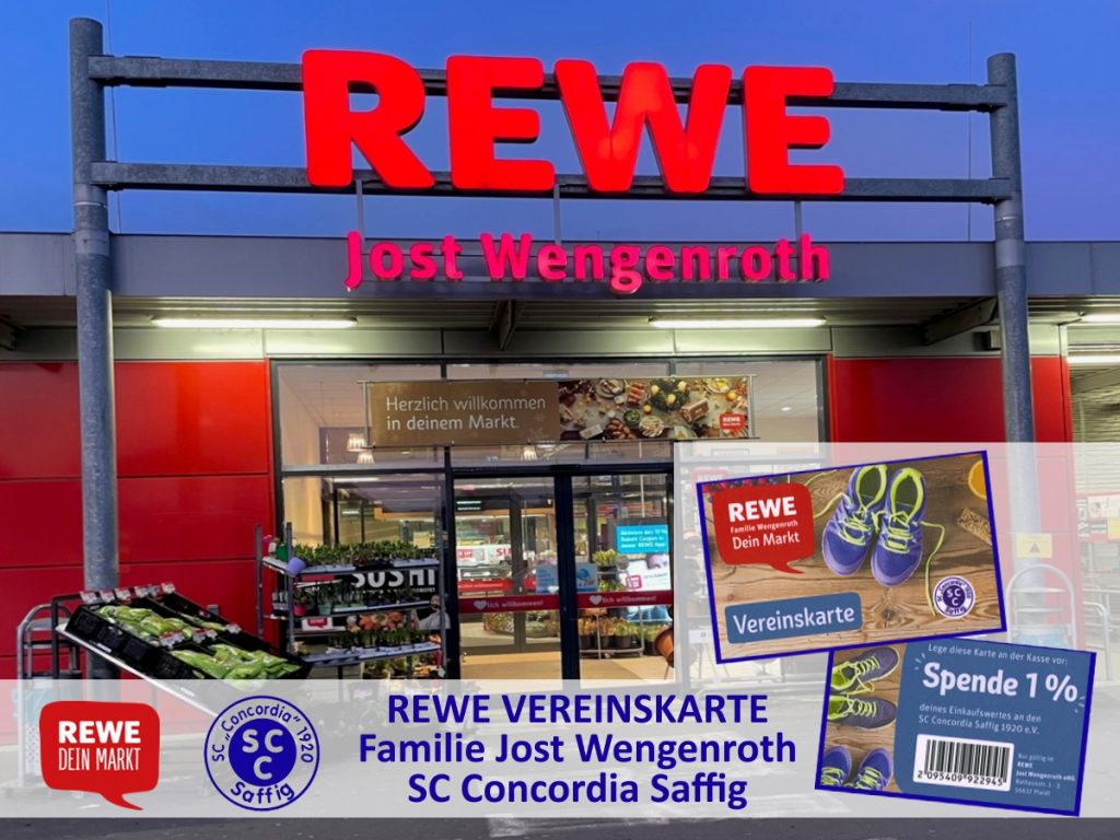 Die REWE Familie Wengenroth Vereinskarte – SC Concordia Saffig 1920 e.V: